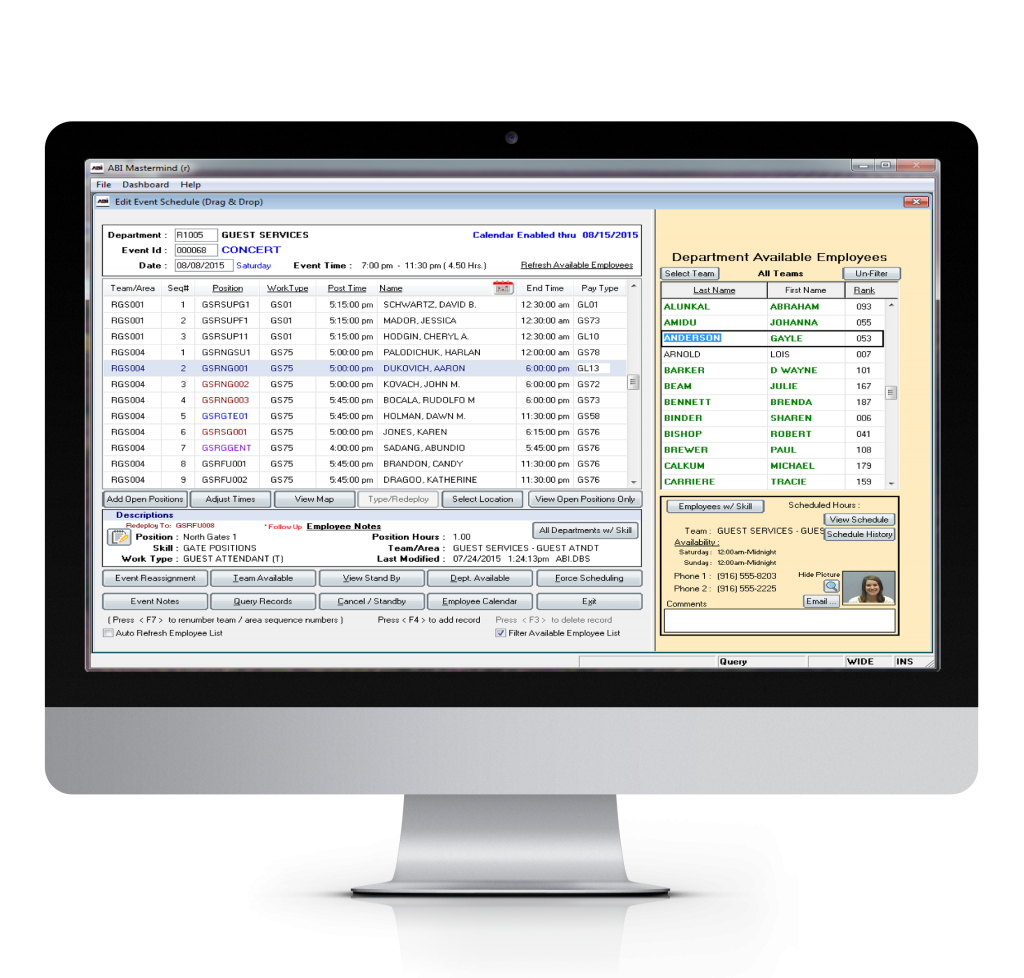 Workforce Manager – ABI MasterMind®
